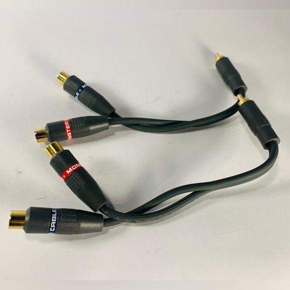Monster | Other | 2 Monster Stereo Y Adapter Cables Male To 2 Females ...